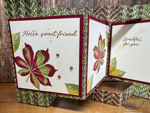 Interlock Fun Fold Card Tutorial - Frenchie Stamps