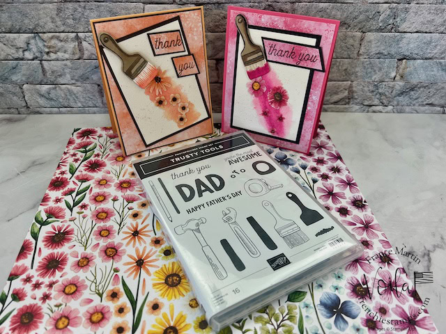 Painting Magic Flowers - Frenchie Stamps