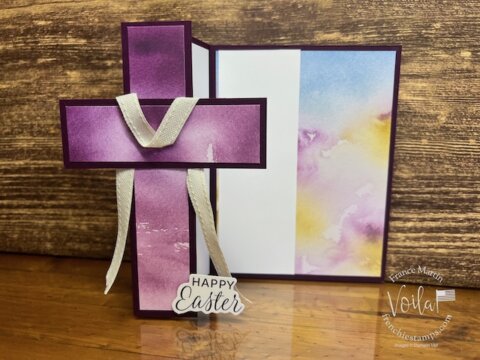 Floating Cross Fun Fold Card – Simple, Unique & So Easy! - Frenchie Stamps