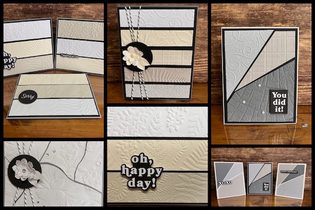 Easy Handmade Cards with Embossed Texture - Frenchie Stamps